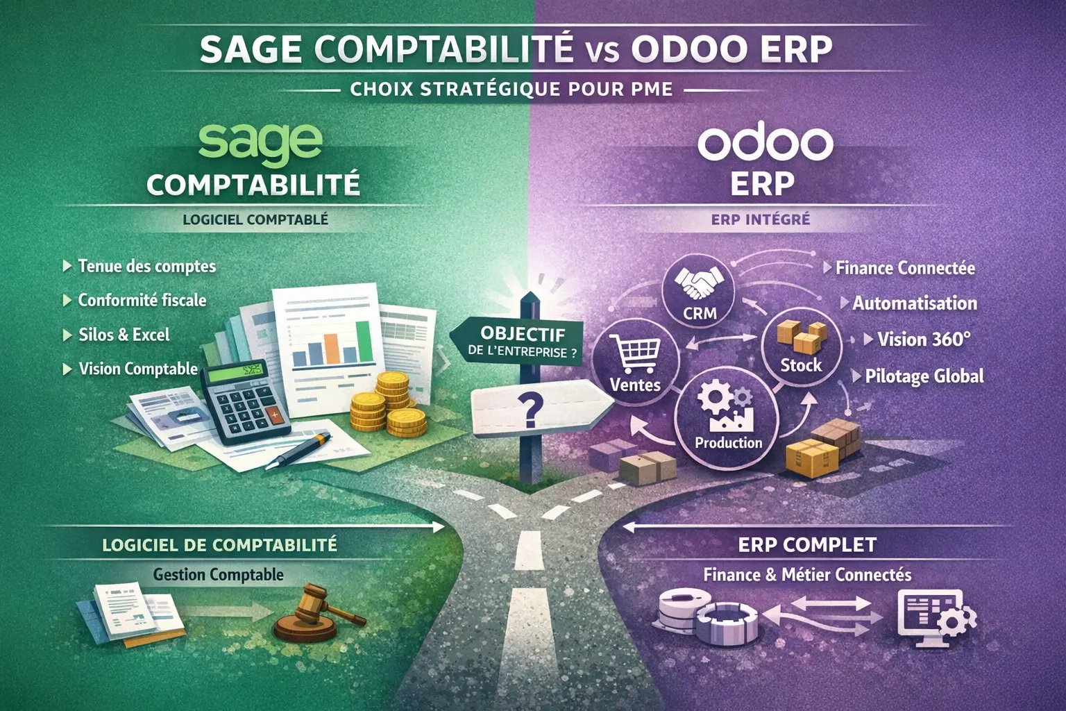 Sage Comptabilité vs Odoo ERP : comparatif expert pour PME à Anglet, P